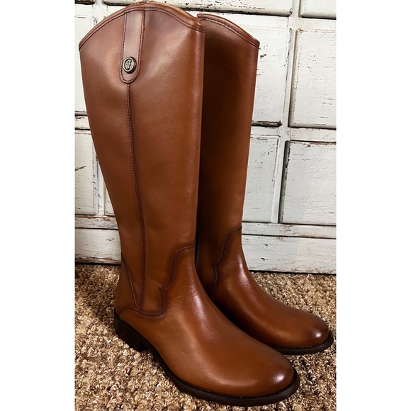 Frye | Shoes | Frye Marissa Medallion Cognac Boots 6 | Poshmark